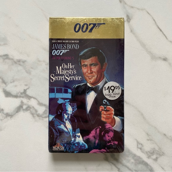 Vintage | Media | Vintage 988 James Bond 07 On Her Majestys Secret Service Vhs Tape Sealed ...